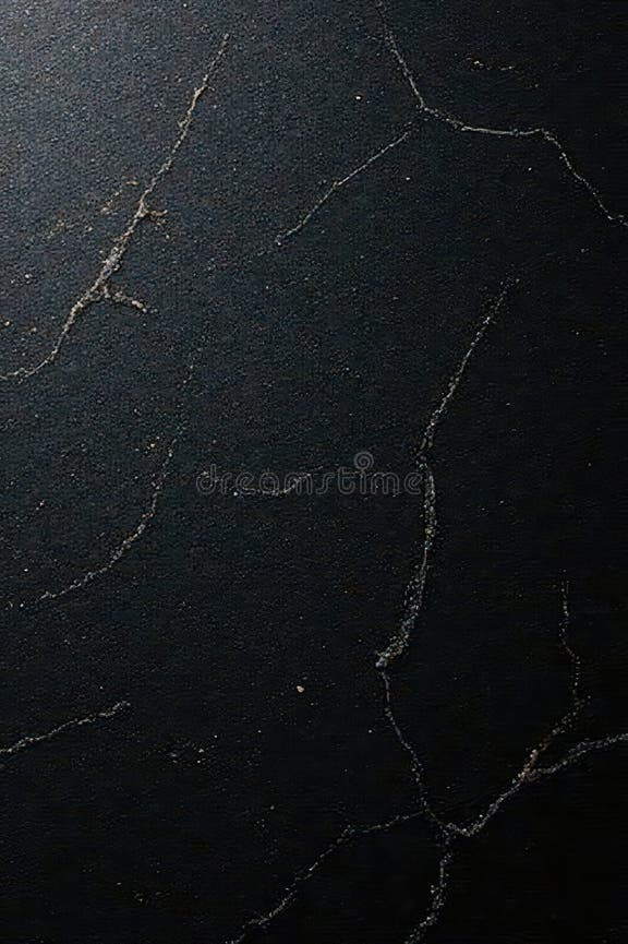 Deep Black Stone Surface with Subtle Veining; Ideal Stylish Backdrop ...