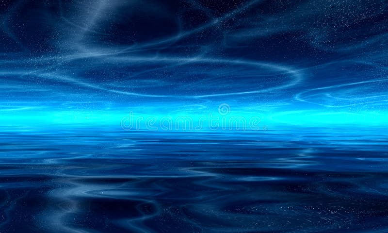 Deep Blue stock illustration. Illustration of clouds, horizon - 531220