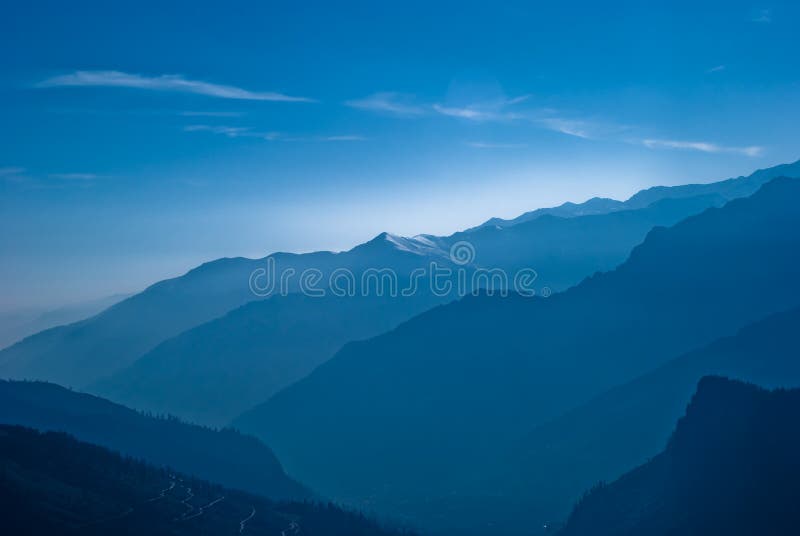 Deep blue stock image. Image of himalayas, mountains, india - 6197147