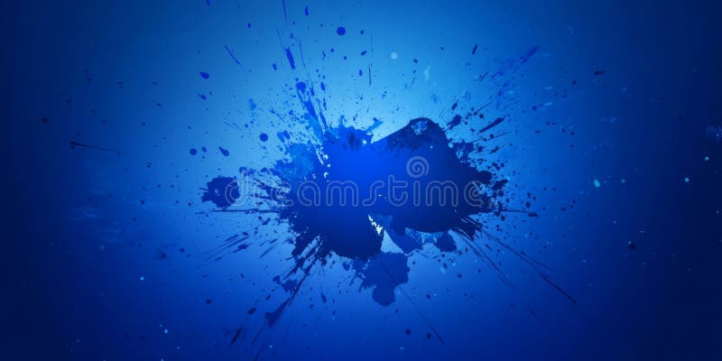 A Deep Blue Abstract Background with Contrasting Bright Blue Splashes ...
