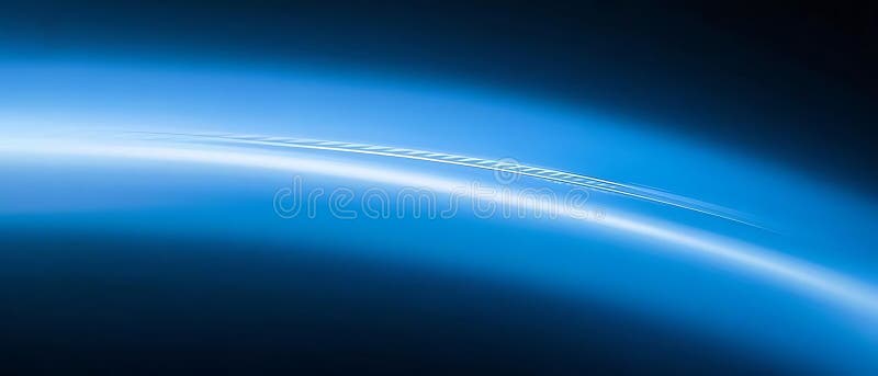 Deep Blue Abstract Glow with Soft Light Waves Stock Illustration ...