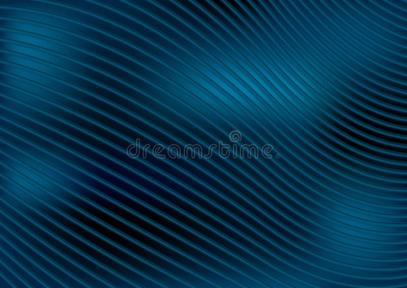 Deep Blue Abstract Wavy Lines Vector Background Stock Vector ...