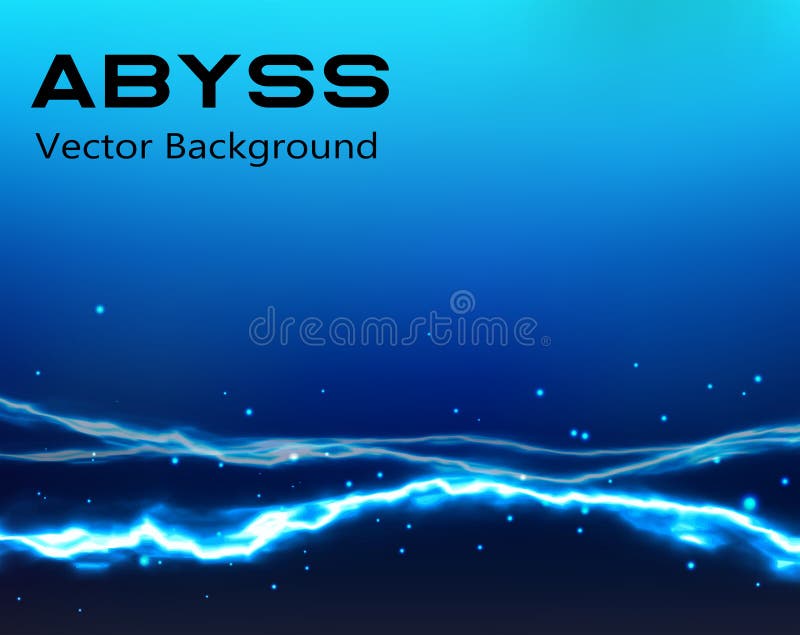 Deep Blue Abyss Vector - Vector Bosom of Sea Stock Vector ...