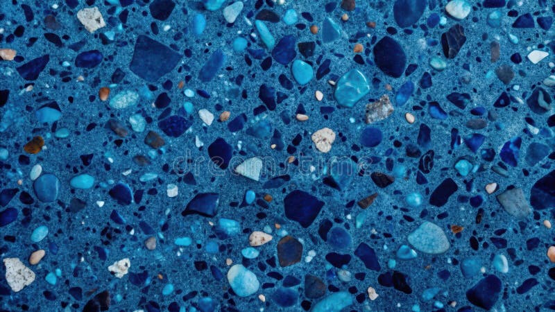 Deep Blue Aggregate Surface Texture a Close-up View of Varied Sized ...