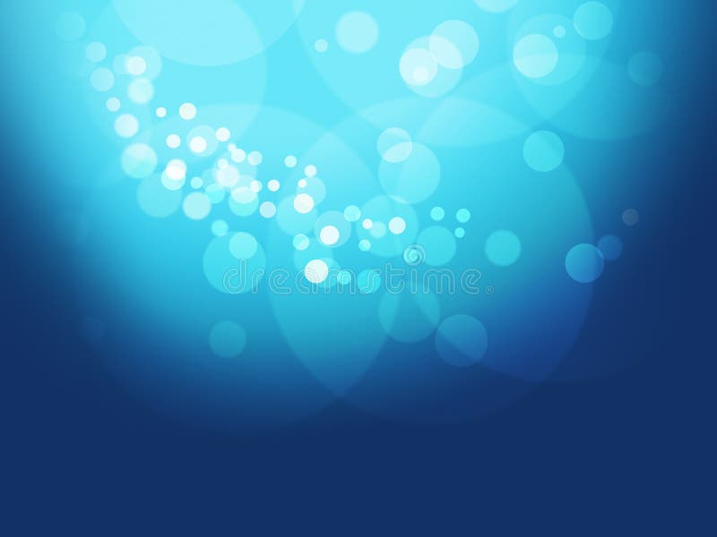 Deep Blue Background with Baubles Stock Illustration - Illustration of ...