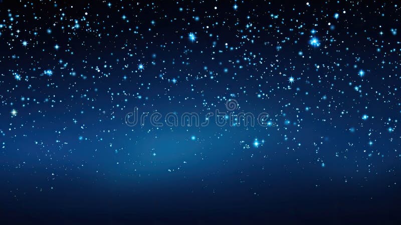 Deep Blue Background with White Stars Stock Illustration - Illustration ...