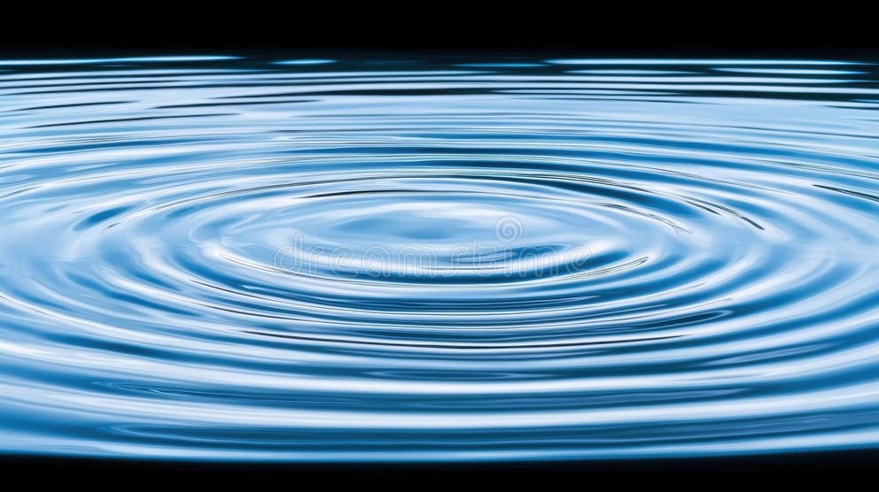 A Deep Blue Body of Water with Ripples. Stock Photo - Image of wave ...