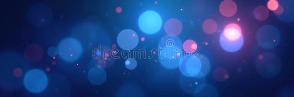 Deep Blue Bokeh, Dynamic Light Rays Create Abstract Backdrop, Dark, Shimmer Stock Illustration ...