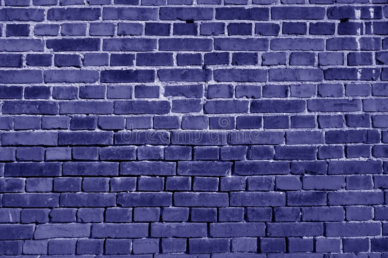 Deep Blue Brick Wall Texture and Pattern Stock Photo - Image of broken ...
