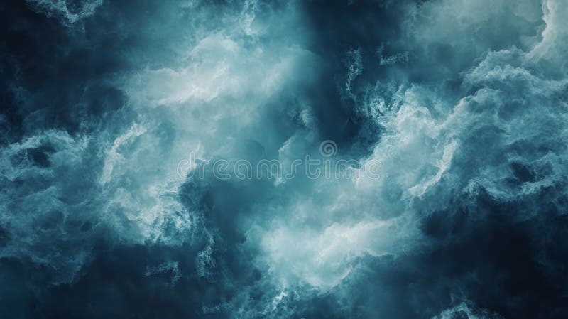 Deep Blue Clouds Background, Dramatic and Moody Atmosphere for Design ...