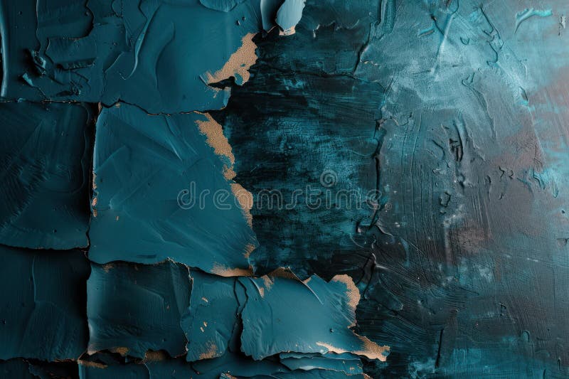 Deep Blue Concrete Texture: Panoramic Background Banner with Ample Text ...