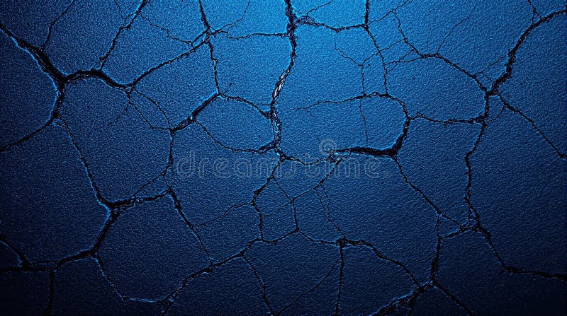 Deep Blue Cracked Texture Background Stock Illustration - Illustration ...