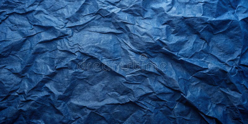 Deep Blue Crumpled Fabric Texture a Rich Background for Design Projects ...
