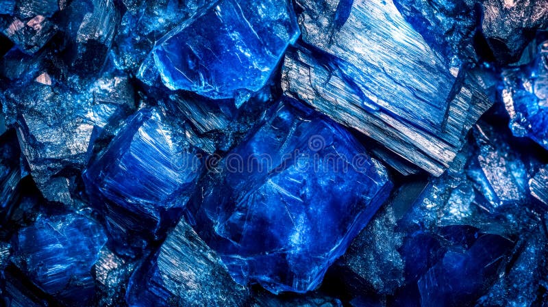 Deep Blue Crystal Texture Creating a Stunning Visual Background Stock ...