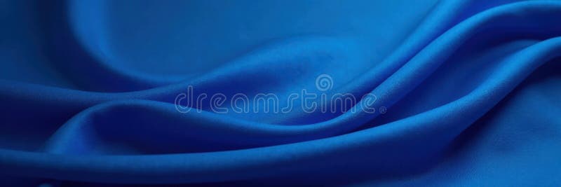 Deep Blue Fabric, Suspended Mid Air, Folds Defined , Material, Depth ...