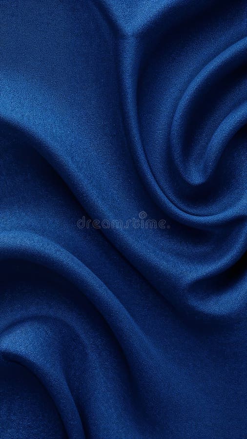 Deep Blue Fabric Texture Soft Draped Luxurious Generative Ai Stock ...