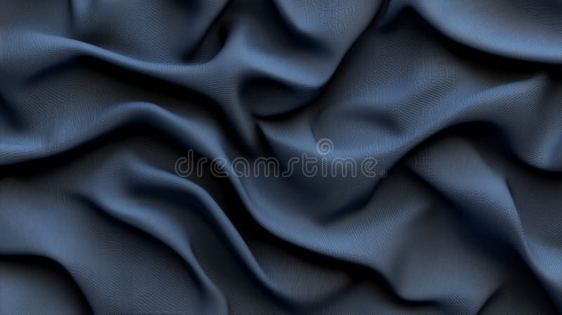 Deep Blue Fabric Texture Drape Stock Illustration - Illustration of ...