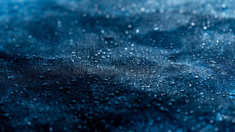 Deep Blue Fabric Texture with Water Droplets, Abstract Wet Surface ...