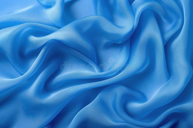 Deep Blue Fabric Texture with Wave-like Pattern. Soft Shiny Material ...