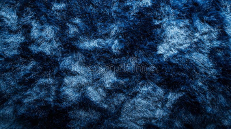 Deep Blue Faux Fur Texture Background Image Stock Illustration ...