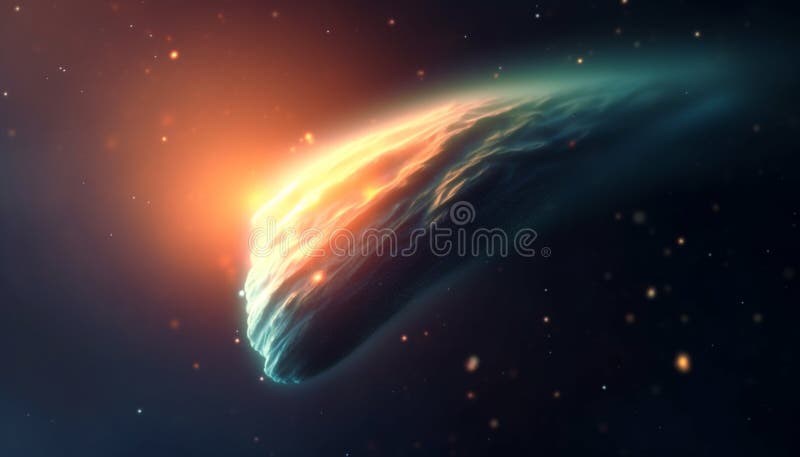 Deep Blue Galaxy Glows with Abstract Star Field Patterns Generated by ...