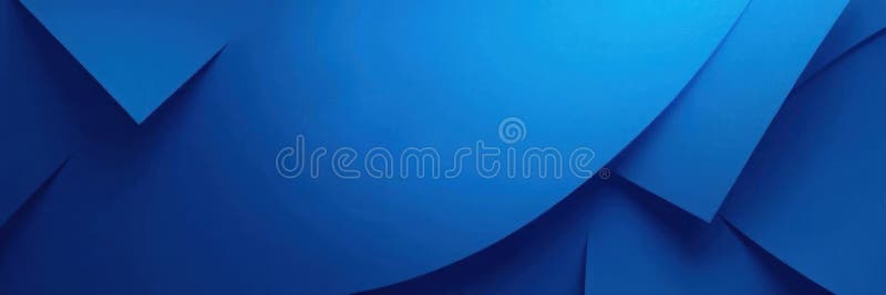 Deep Blue Geometric Forms, Subtle Gradients, Calming Effect, Digital ...