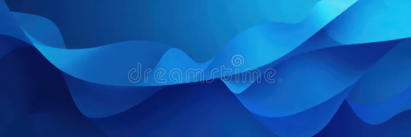 Deep Blue Geometric Forms, Subtle Gradients, Calming Effect, Serene ...
