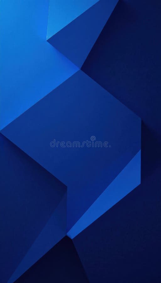 Deep Blue Geometric Shapes, Sharp Angles, Abstract Tech Backdrop, Sharp ...