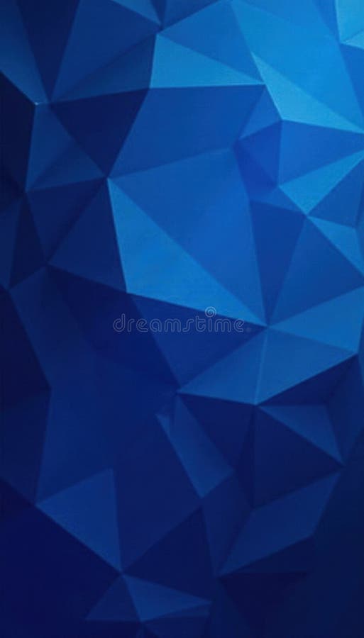 Deep Blue Geometric Wallpaper, Multifaceted Shapes, Subtle Gradients ...
