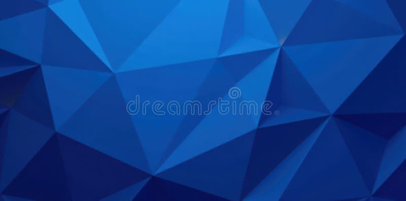 Deep Blue Geometric Wallpaper, Multifaceted Shapes, Subtle Gradients ...