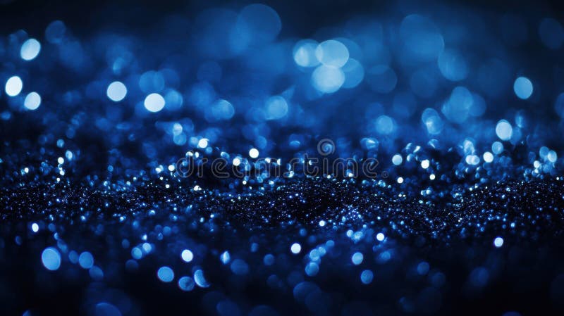 Deep Blue Glitter Sparkle. AI Generated Stock Illustration ...