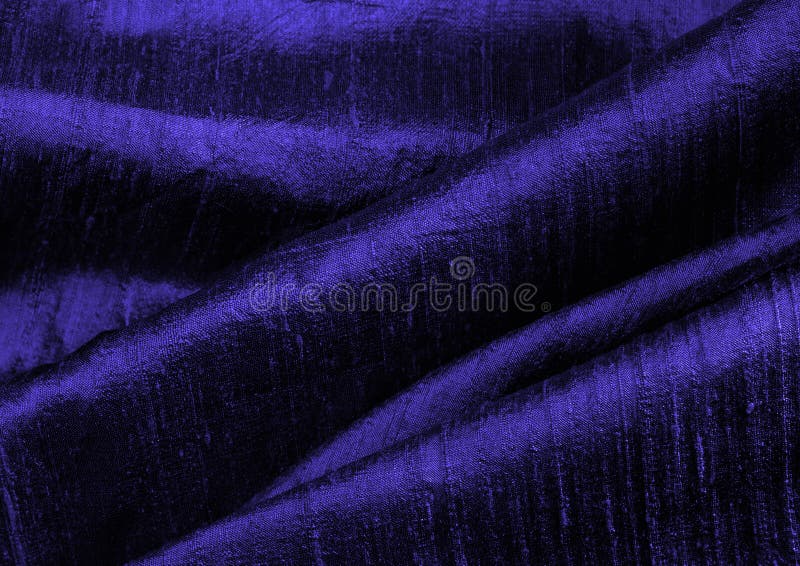Deep Blue Glossy Cloth Texture Background. Natural Textile Material ...