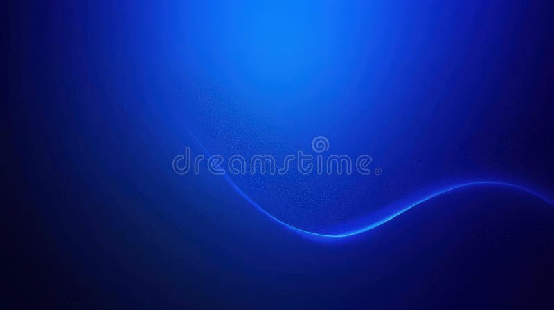 Deep Blue Gradient Background with Smooth Lines Stock Illustration ...