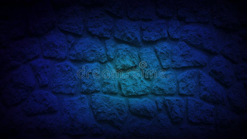 A Deep Blue Gradient Stone Wall Texture, Creating a Bold and Moody ...