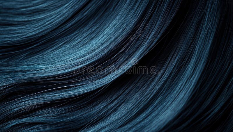 Deep blue hair textures stock illustration. Illustration of color ...