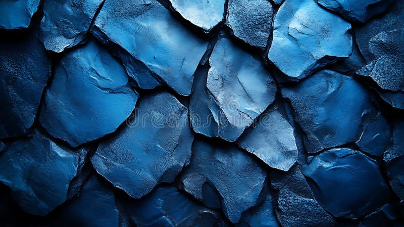Deep Blue Irregular Stone Wall Texture Stock Photos - Free & Royalty ...