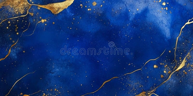 Deep Blue Lapis Lazuli Stone Background with Gold Flecks and Rich ...