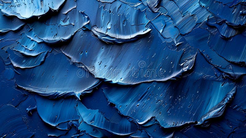 Textured Blue Abstract Layers Resembling Ocean Waves during Twilight ...