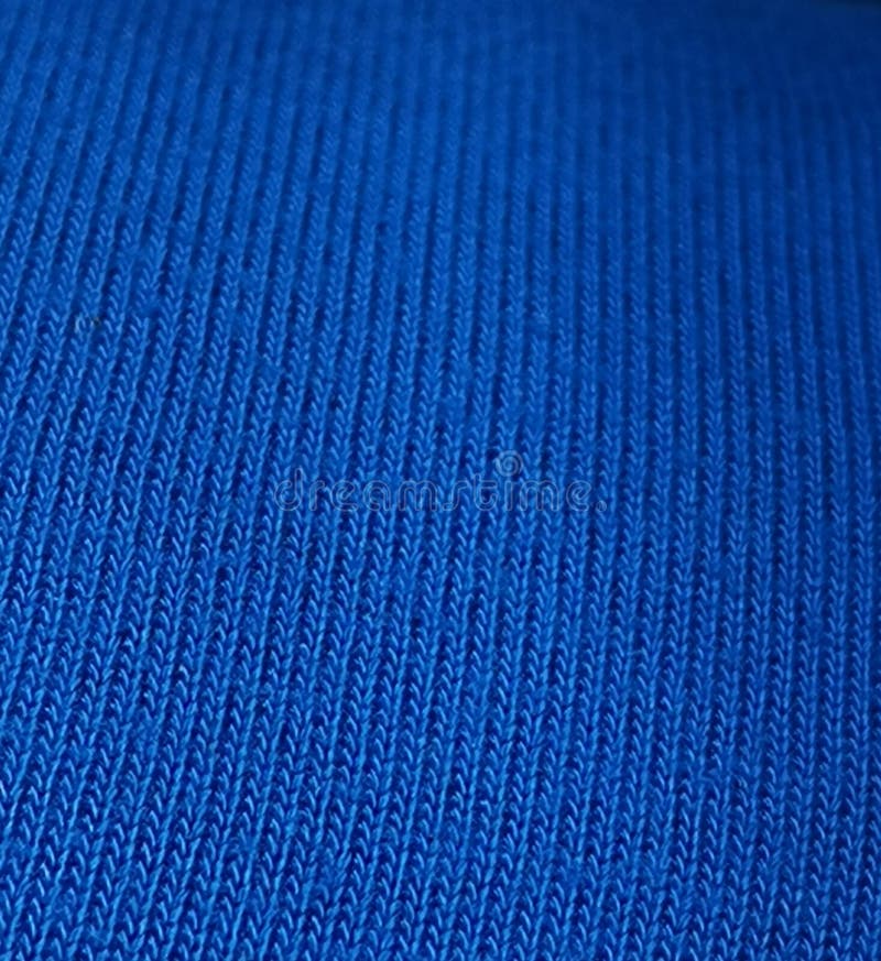 Deep Blue Machine Knitted Fabric Background with Space for Copy Stock ...