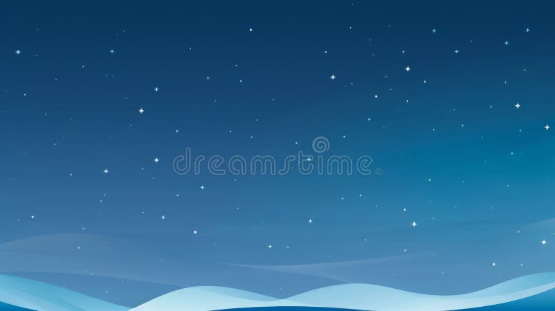 A Deep Blue Night Sky with Twinkling Stars Soft Gradient Stock ...