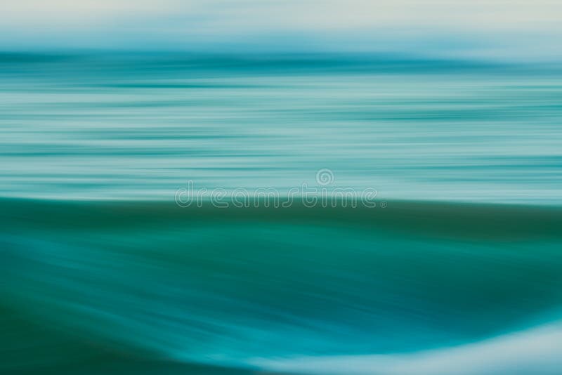 Deep Blue Ocean Abstract Seascape, Motion Blur, Soft Light Blue ...