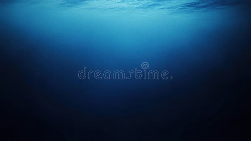 Deep Blue Ocean Background, a Serene and Mysterious Underwater Scene ...
