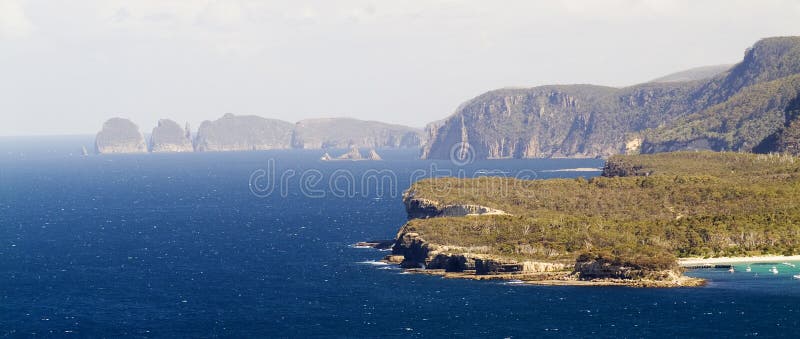 Deep Blue Ocean and Cliffs stock image. Image of view - 14179233