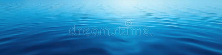 Deep Blue Ocean Surface Reflected in Calm Water, , Reflection, Ocean ...