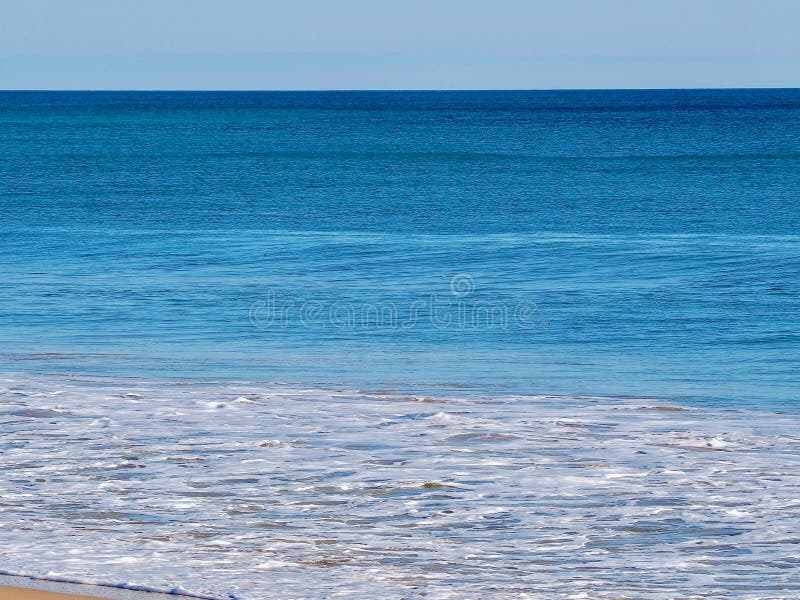 Deep Blue Ocean with Waves in Albufeira Stock Photo - Image of fresh ...
