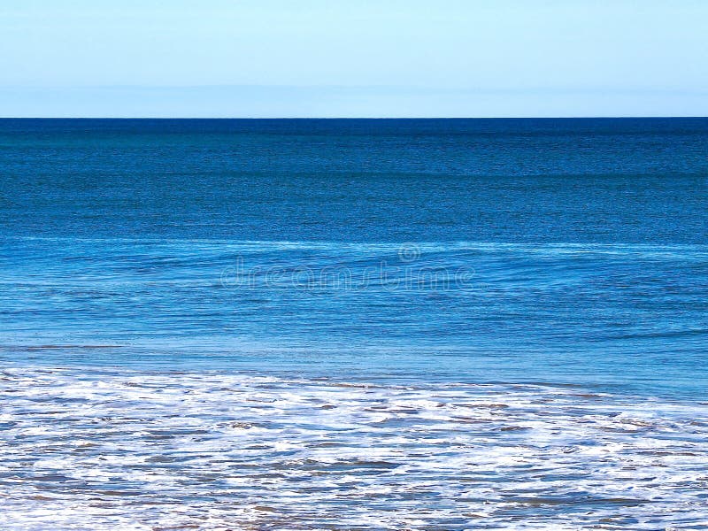 Deep Blue Ocean with Waves in Albufeira Stock Image - Image of nice ...