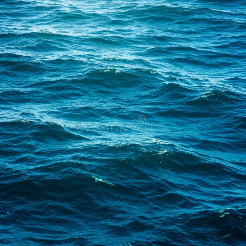 Deep Blue Ocean Waves Texture Background Stock Illustration ...