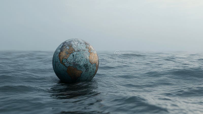 Deep Blue and Peaceful, the Endless Ocean Envelops the Earth, with Its ...