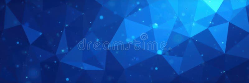 Deep Blue Polygonal Mosaic, Abstract Banner Design , Color, Vector ...
