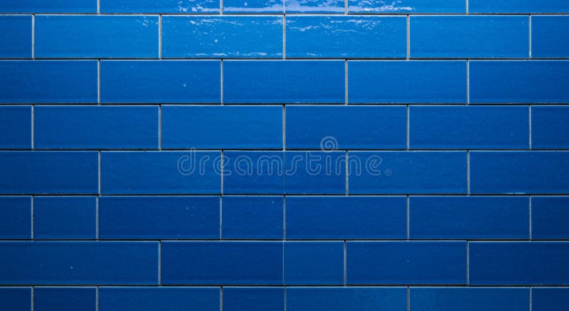 Deep Blue Rectangular Tiles Seamless Wall Texture Background Home Brick ...